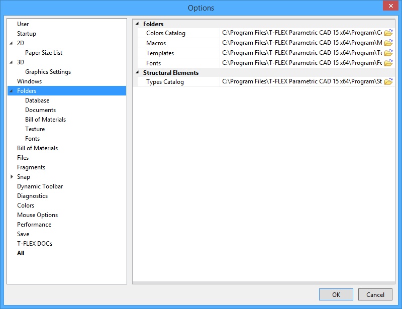 System Fundamentals. Customization > Customizing System > “Folders” Tab